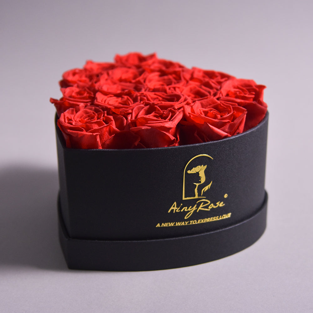 Forever Rose Box Eternal Heart Rose Box Valentine's Day Gift – AinyRose